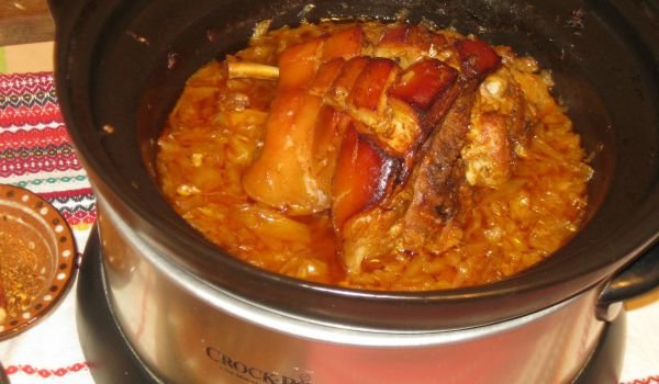 Джолан с кисело зеле в Крок пот - Моята Рецепта