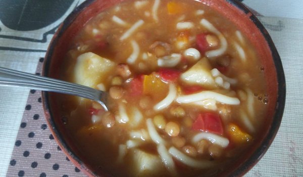 Леща с картофи и фиде - Моята Рецепта