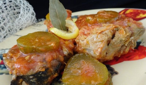 Паламуд с Домати и Кисели Краставички - Моята Рецепта