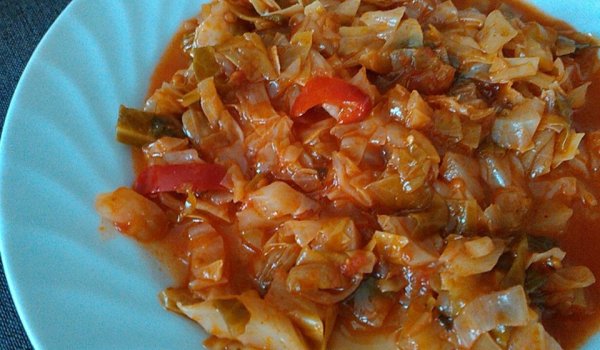 Прясно зеле с домати по селски в Крок Пот - Моята Рецепта