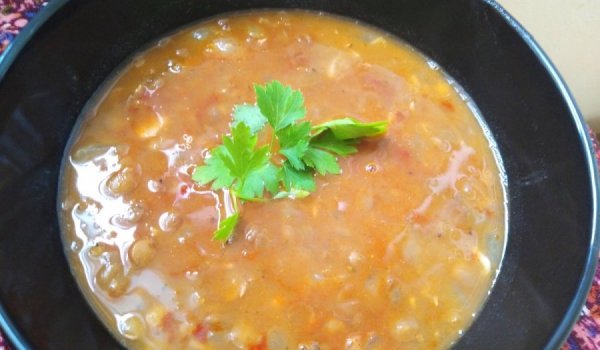 Турска супа от леща в тенджера под налягане - Моята Рецепта